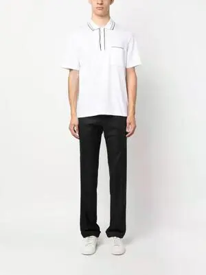 Canali Straight-leg Wool Tailored Trousers - Black