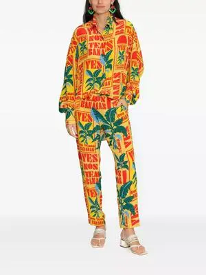 AMIR SLAMA Printed Trousers