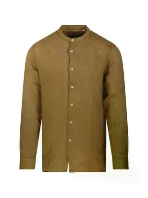 Altea Long-sleeve Buttoned Shirt - Brown
