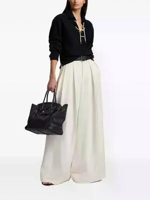 Ralph Lauren Lace-up Collared Sweatshirt