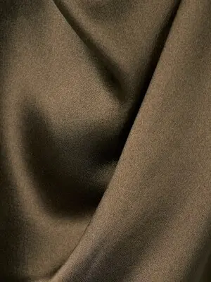 Altuzarra Sleary Draped Silk-satin Top - Green