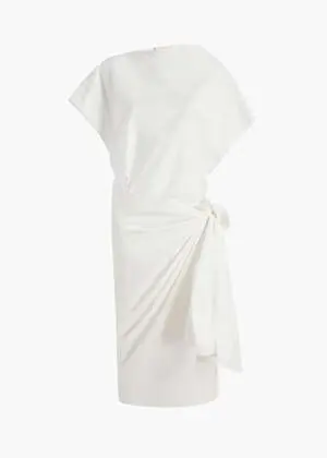 Khaite Fray Dress - Chalk