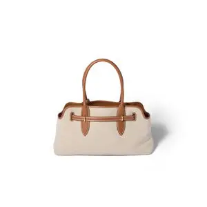 Miu Miu Aventure Canvas And Leather Bag