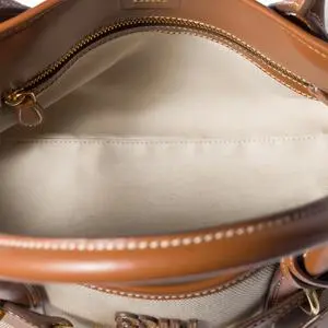 Miu Miu Aventure Canvas And Leather Bag