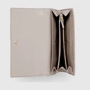 Gucci Gg Marmont Continental Wallet Leather - Grey