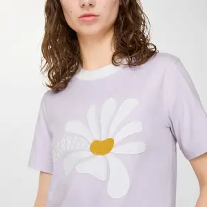 Burberry Daisy Cotton T-shirt - Clematis Purple