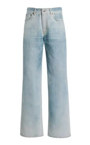 HAIKURE Korea Rigid Mid-rise Flared-leg Jeans