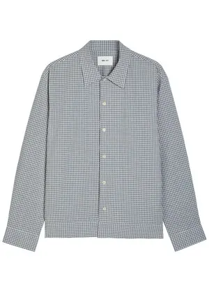 Nn07 Reed Checked Stretch-cotton Overshirt