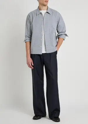 Nn07 Reed Checked Stretch-cotton Overshirt