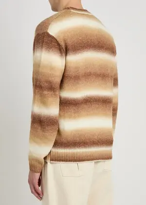LES DEUX Gradient Fine-knit Cardigan