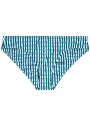 NOUNOU Missy Gingham Bikini Briefs - Blue