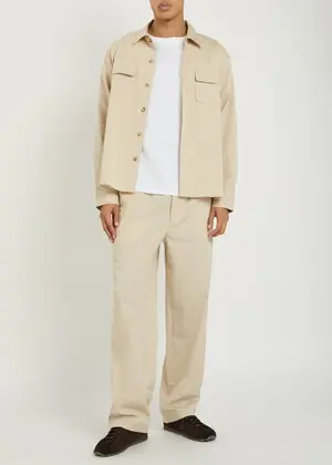 FRAME Cotton Overshirt - Beige