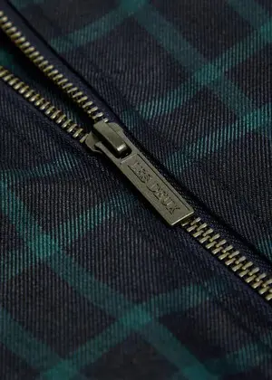 LES DEUX Como Coach Checked Twill Jacket