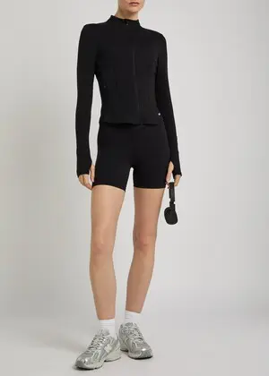 TALA Dayflex Zip-up Stretch-jersey Top