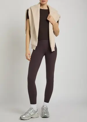 TALA Dayflex Cross-over Stretch-jersey Leggings - Brown