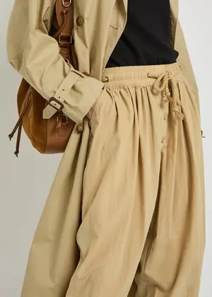 Isabel Marant Étoile Falcona Drawstring Woven Trousers