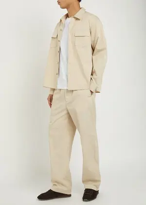 FRAME Straight-leg Cotton Trousers