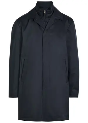 Canali Layered Woven Coat