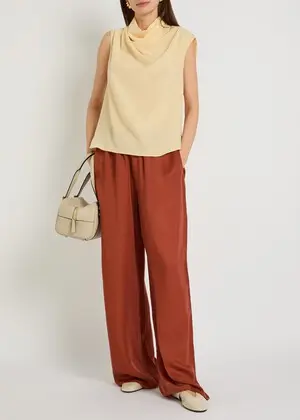 AKYN Teagan Wide-leg Lyocell Trousers