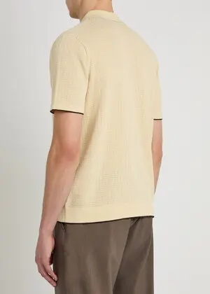Nn07 Nalo Textured-knit Cotton Shirt - Beige