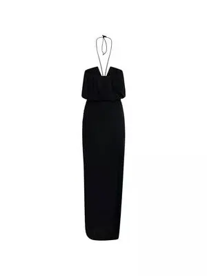 AMAZUIN Halterneck Ruched Dress