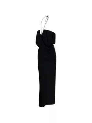 AMAZUIN Halterneck Ruched Dress