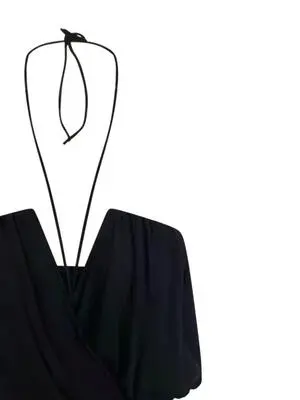AMAZUIN Halterneck Ruched Dress