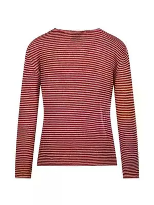 BEYOU Striped Knitwear - Red