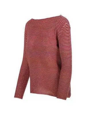 BEYOU Striped Knitwear - Red