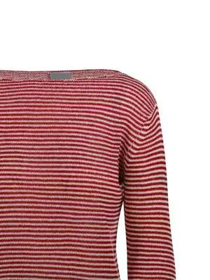 BEYOU Striped Knitwear - Red