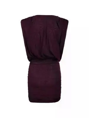 AMAZUIN Candice V-neck Draped Mini Dress