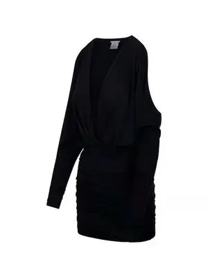 AMAZUIN Cold-shoulder Dress - Black