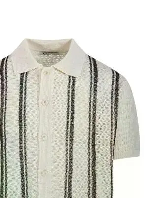 COOR Striped Short-sleeved Cardigan