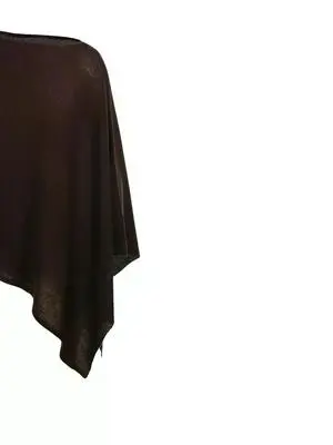 BEYOU Draped Poncho - Brown