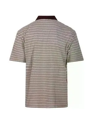 COOR Striped-pattern Polo Shirt - Neutrals