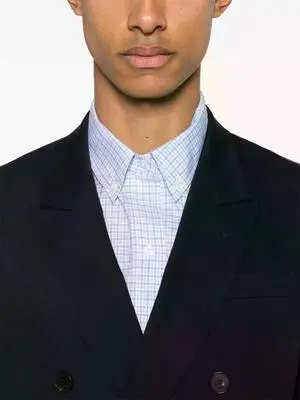 Sandro Double-breasted Suit Jacket - Blue