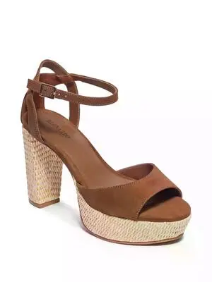 Bernardo Valeria Platform Block-heel Sandals - Brown