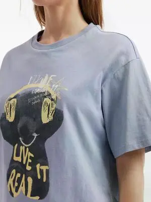 Izzue Graphic-print Cotton T-shirt - Blue