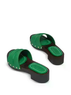 Bernardo Blyde Studded Sandals - Green