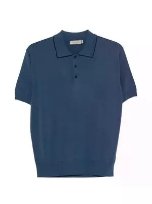 Canali Short-sleeve Polo Shirt - Blue