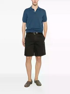 Canali Short-sleeve Polo Shirt - Blue