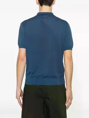 Canali Short-sleeve Polo Shirt - Blue