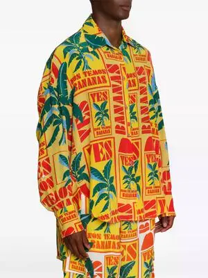 AMIR SLAMA Palm-print Shirt