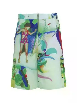 AMIR SLAMA Printed Cargo Shorts