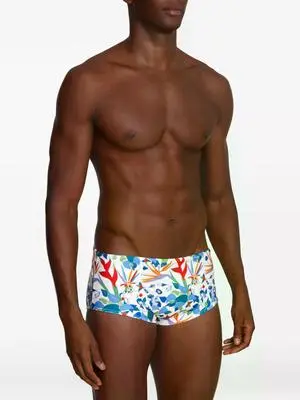 AMIR SLAMA Floral-print Swimming Trunks