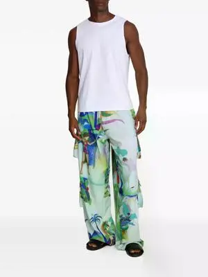 AMIR SLAMA Printed Trousers