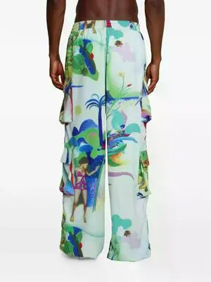 AMIR SLAMA Printed Trousers