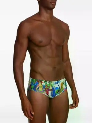 AMIR SLAMA Printed Swimming Trunks