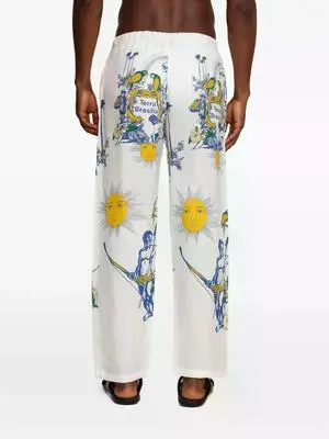AMIR SLAMA Printed Straight Trousers