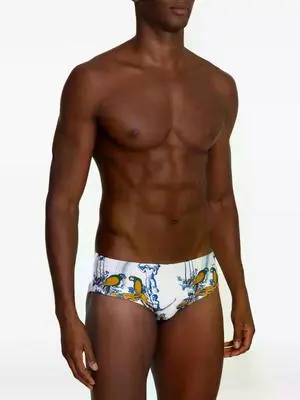 AMIR SLAMA Printed Swimming Trunks